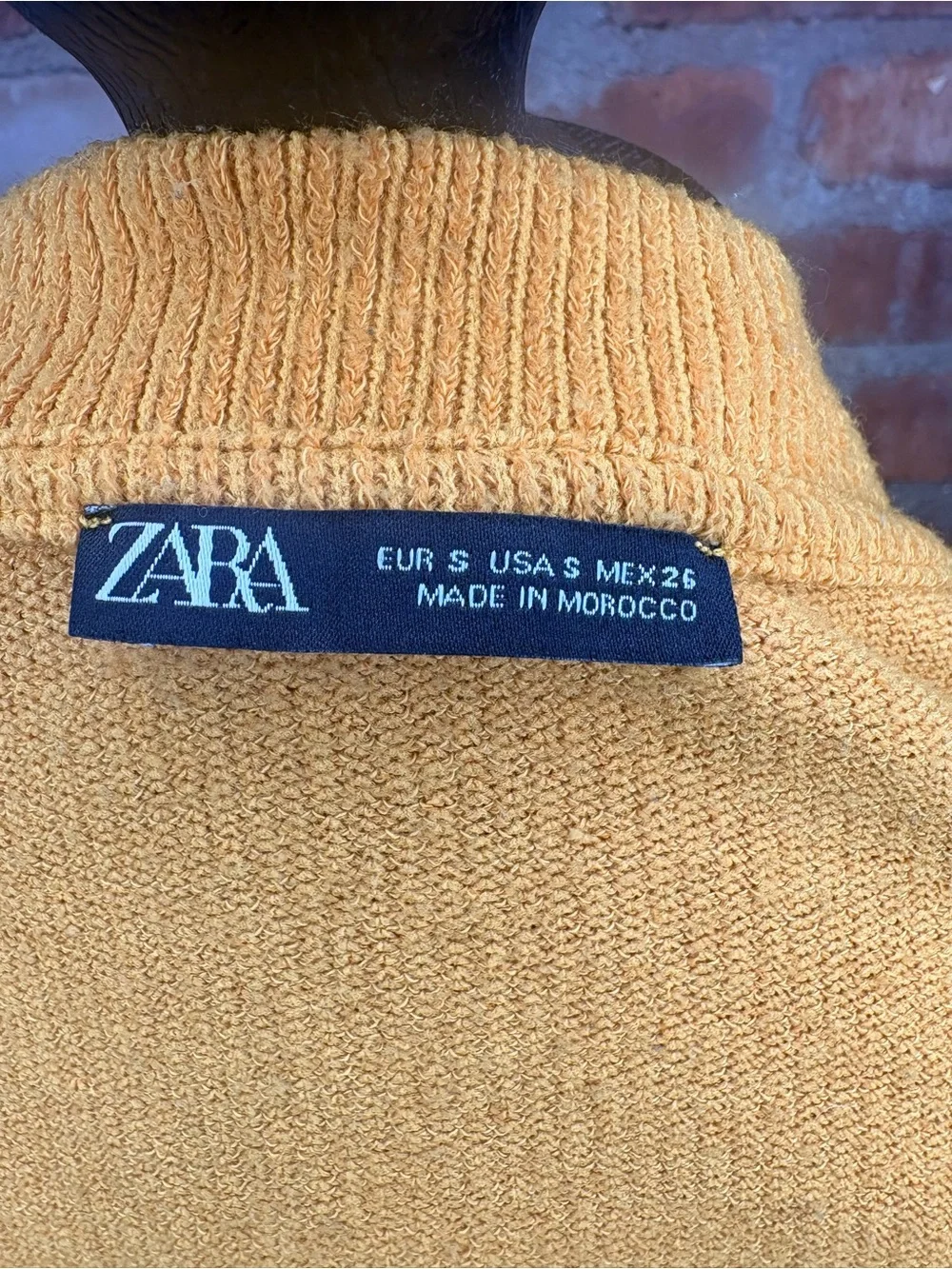 Zara | Sweaters | Zara Deep Vneck Sweater In Mustard Size S | Poshmark